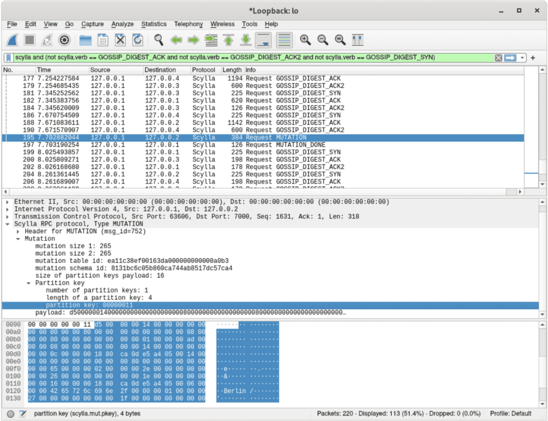 Dissecting ScyllaDB packets with Wireshark - ScyllaDB